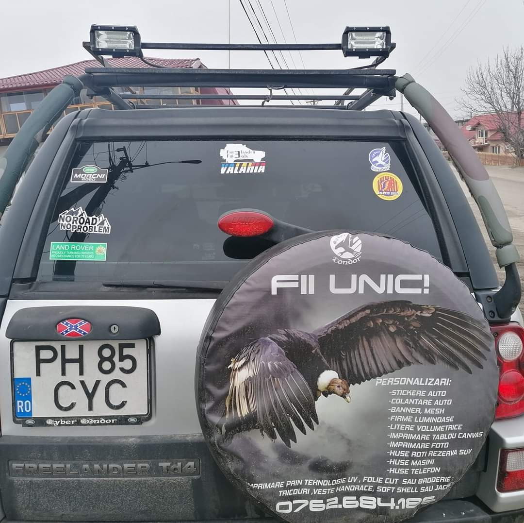 Autocolant printat pentru autoturisme – Cuibul Condorilor